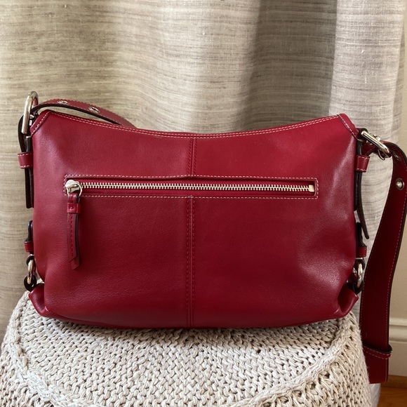 Coach | Bags | Coach Red Leather Flap Duffle Bag J382z23987 | Poshmark